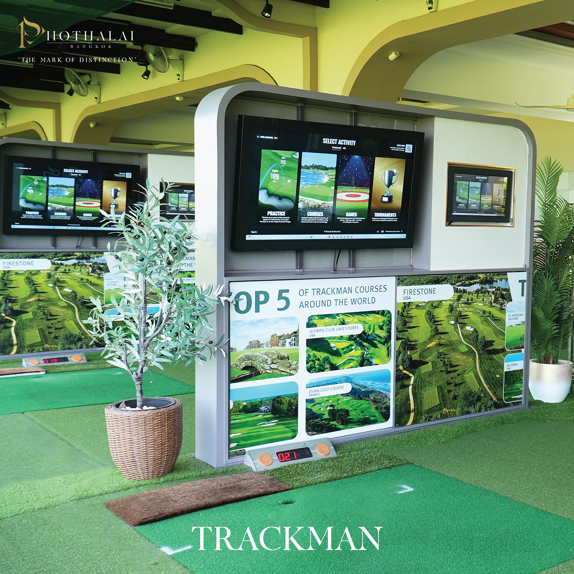 สนามไดร์ฟกอล์ฟ โพธาลัย พร้อมเทคโนโลยี TrackMan 4 ที่ล้ำสมัย